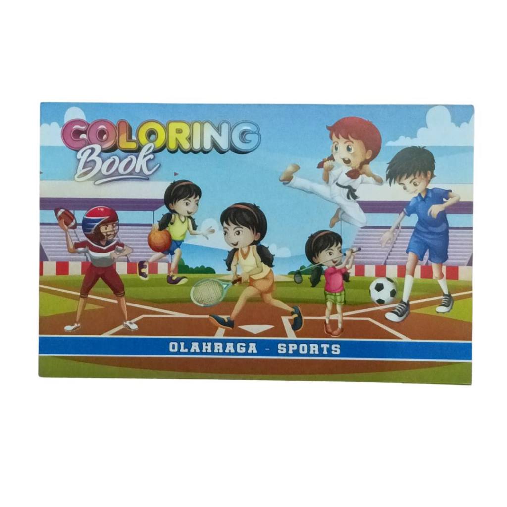 Jual Activity Book Buku Mewarnai Anak Coloring Book 6 Lembar 12 Halaman ...