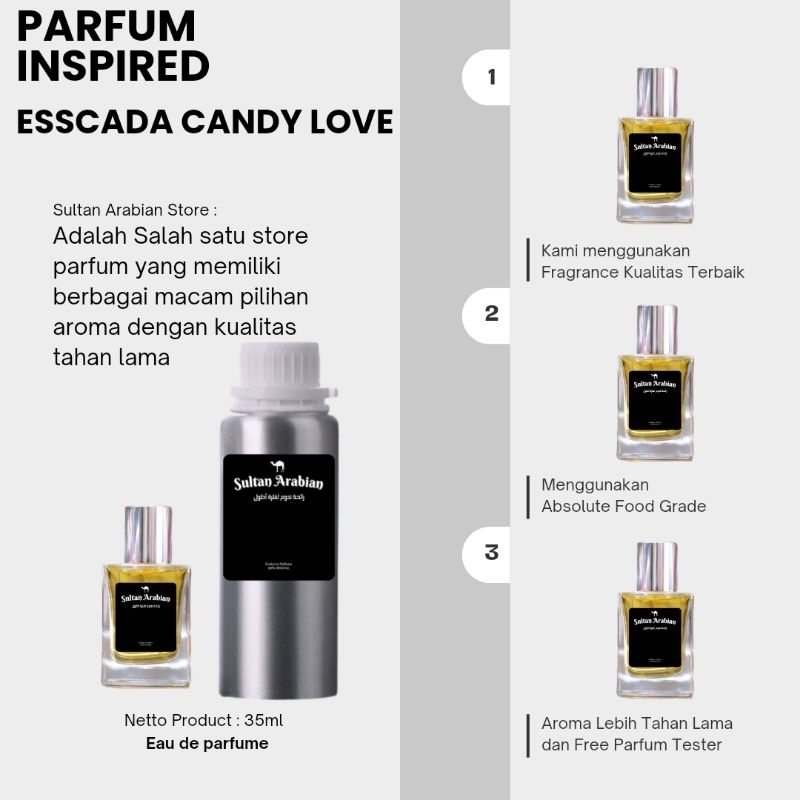 Jual Parfum Inspired Esscada Candy Love-aroma manis dan segar sangat ...