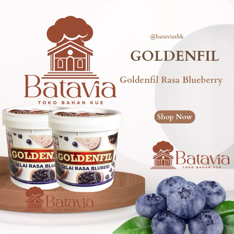 Jual Goldenfil Rasa Blueberry 1kg | Selai Rasa Blueberry | Shopee Indonesia