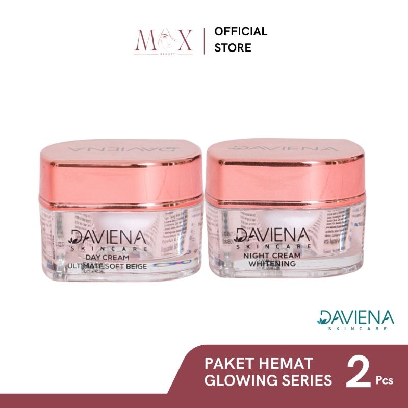 Jual Daviena Skincare Duo Cream Glowing Series (Day dan Night Cream ...