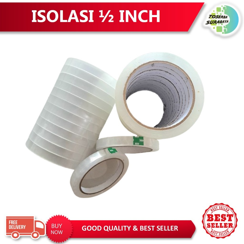 Jual Isolasi 1/2 inch Seven Star (Solatip) Kualitas Super Rekat ...