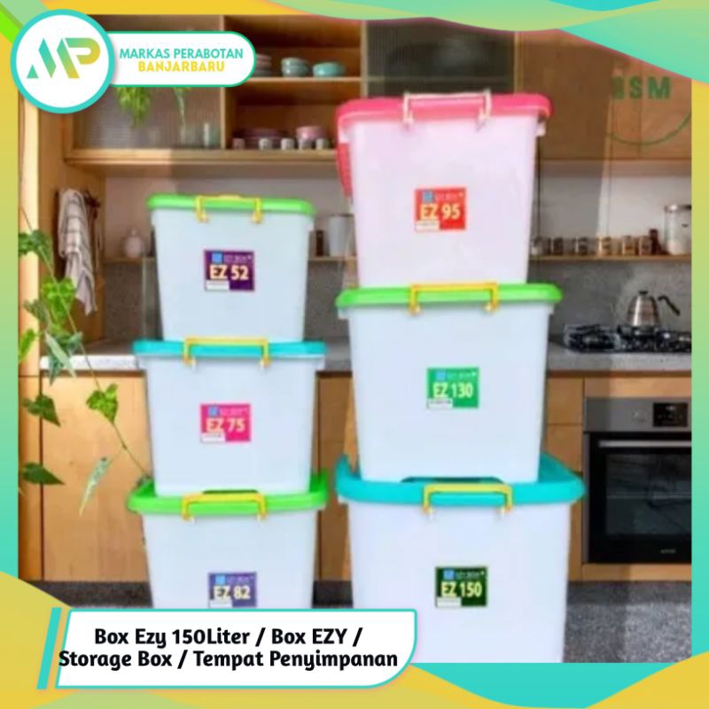 Jual Storage Box Ezy 150 Liter / Tempat Penyimpanan 128 Liter / Box ...