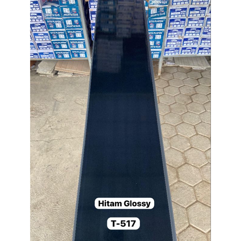 Jual Plafon pvc HODA Hitam glossy T517 | Shopee Indonesia