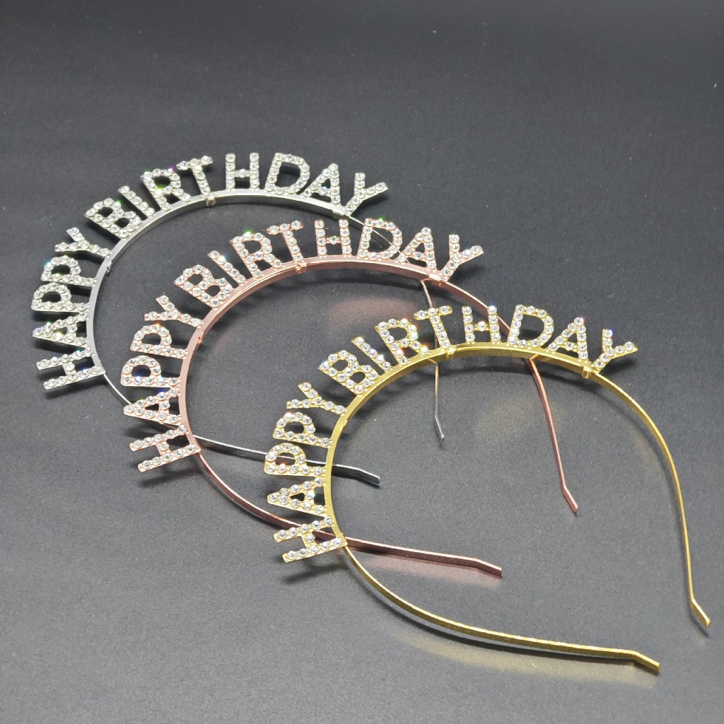 Jual Bando HBD Ulang Tahun / Bando Happy Birthday Plastik Pack | Shopee ...