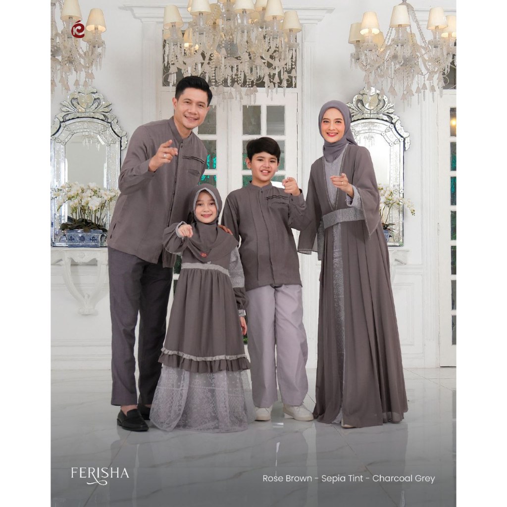 Jual FERISHA SERIES CHARCOAL GREY SARIMBIT KEKE 2025 YANG COCOK UNTUK ...