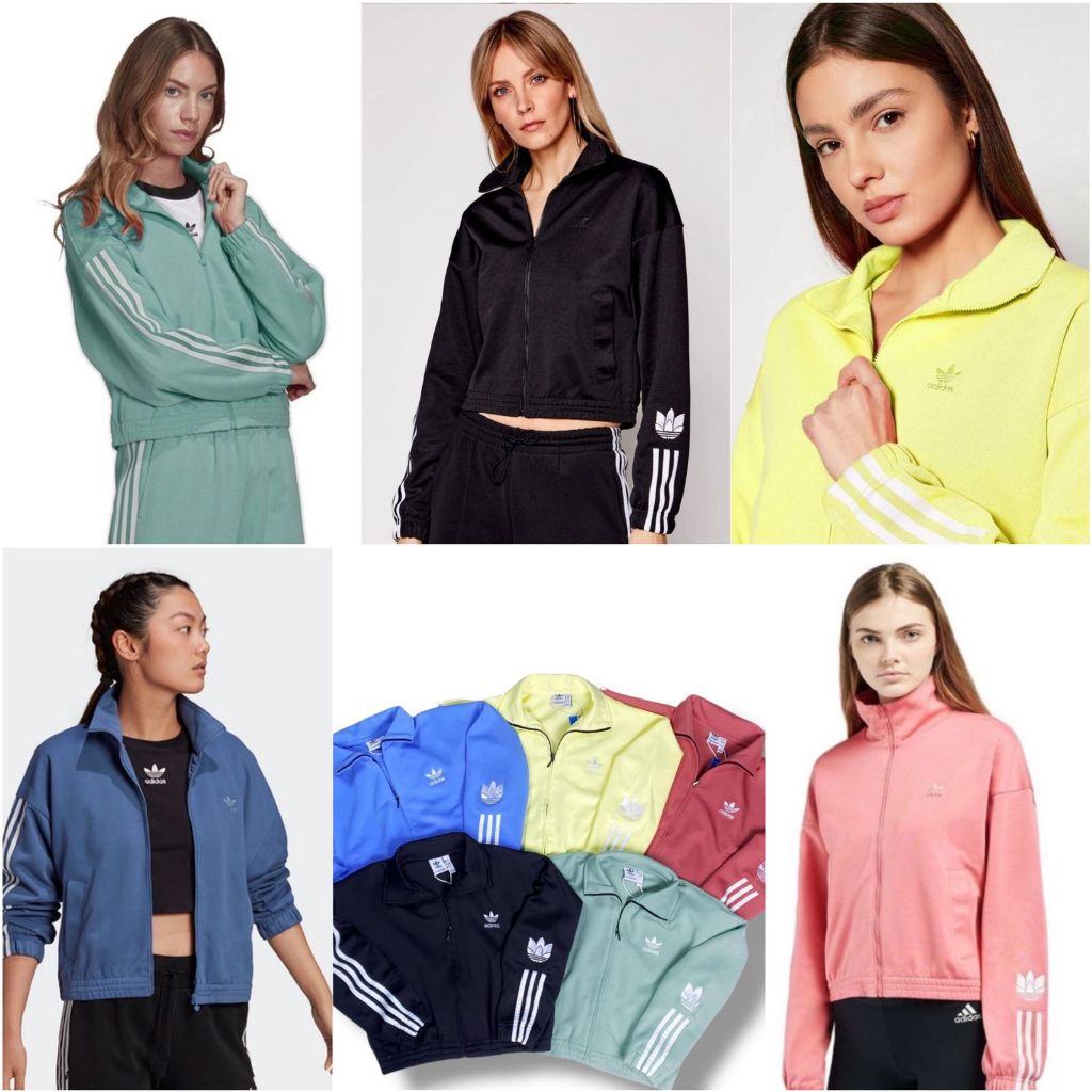 Jual Adds Track Top Crop Women Jacket | Shopee Indonesia