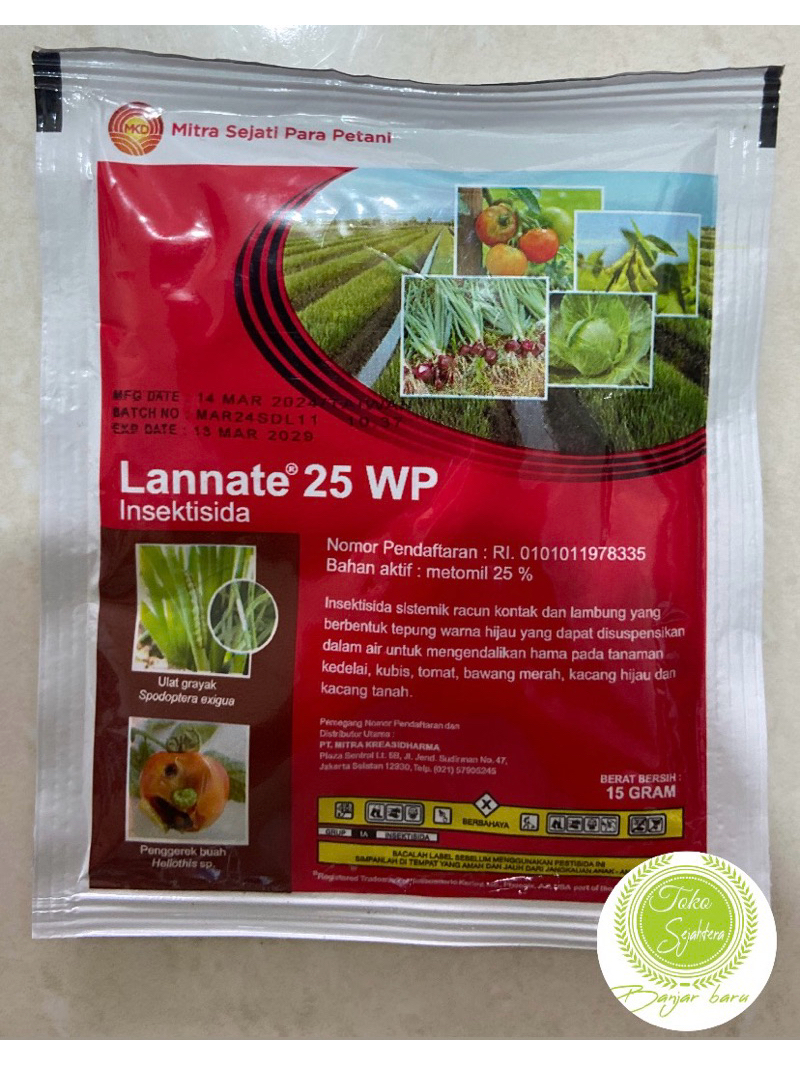 Jual Lannate 25 WP - 15 gr ( Insektisida ) Pengendali Hama Ulat Grayak ...