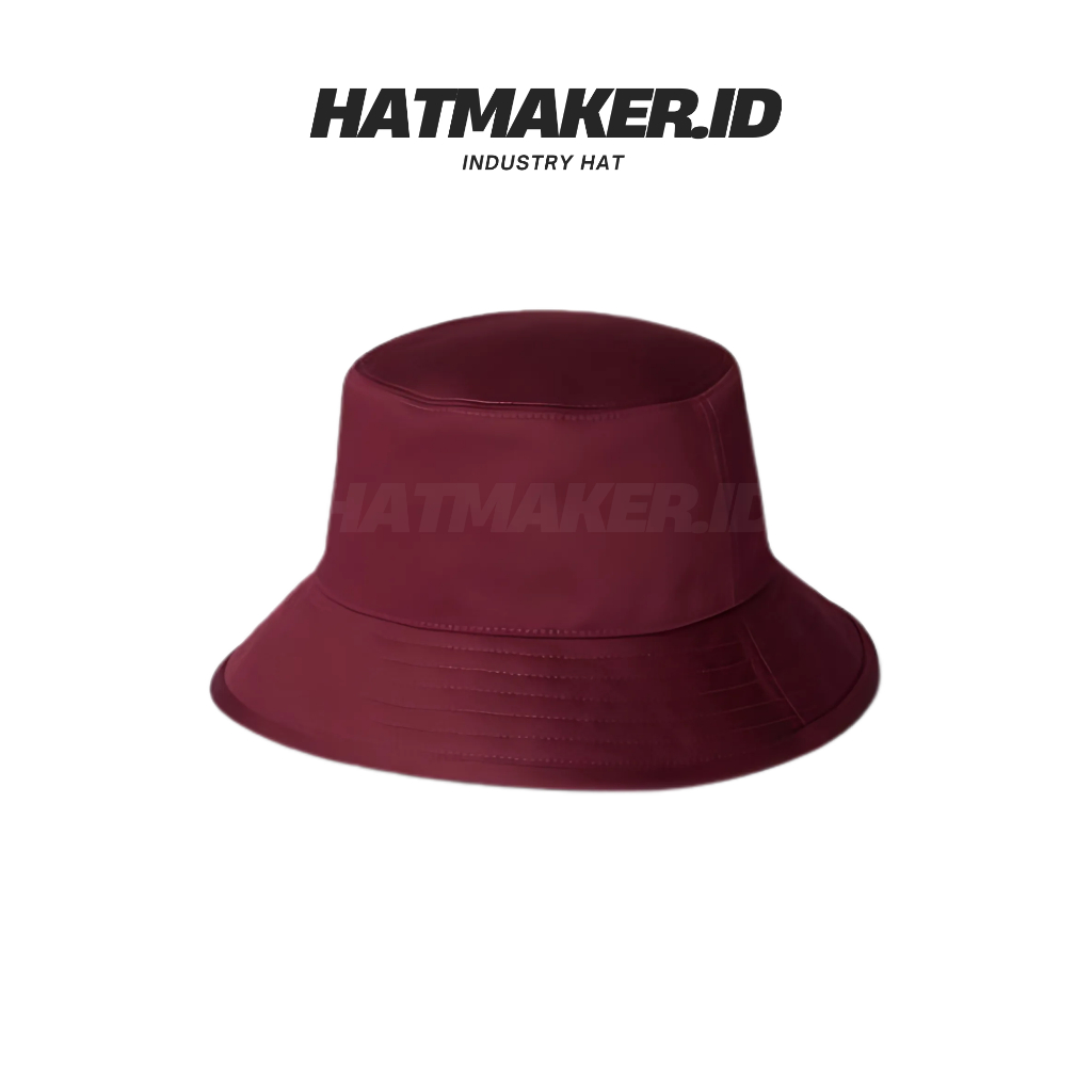 Jual Topi Bucket Hat Polos Warna Maroon Dewasa | Shopee Indonesia