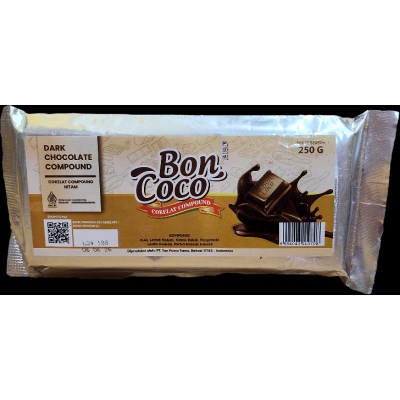 Jual Cokelat Dark Compound Boncoco - 250g | Shopee Indonesia