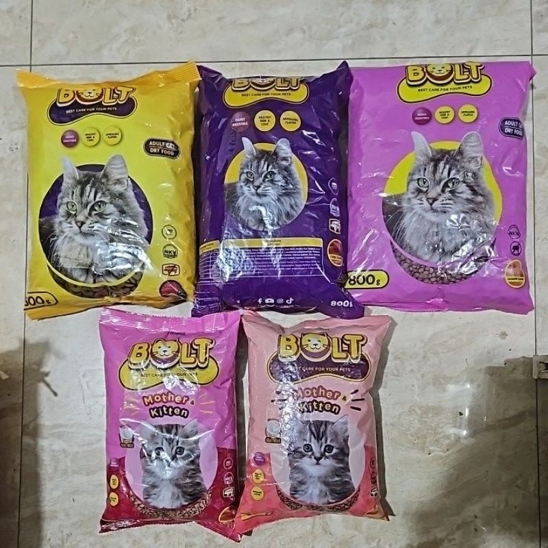 Jual BOLT UNGU 1KG TUNA FLAVOR RASA IKAN TUNA CAT FOOD ADULT PAKAN ...