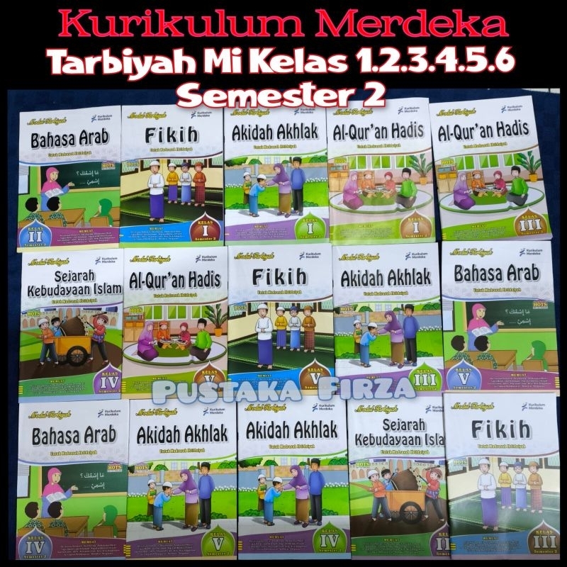 Jual LKS MODUL Tarbiyah Kurikulum Merdeka MI Semester 2 Kelas 1.2.3.4.5.6 Bahasa Arab.Fikih ...