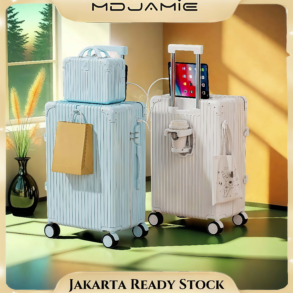 Jual Mdjamie Koper Troli 24 Inch Kapasitas Besar Koper Tempat Gelas Air ...