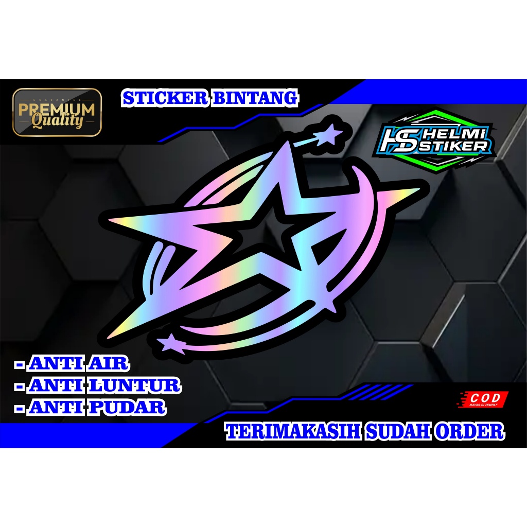 Jual CUTTING STICKER BINTANG LINGKARAN BINTANG KEJORA || STIKER BINTANG ...