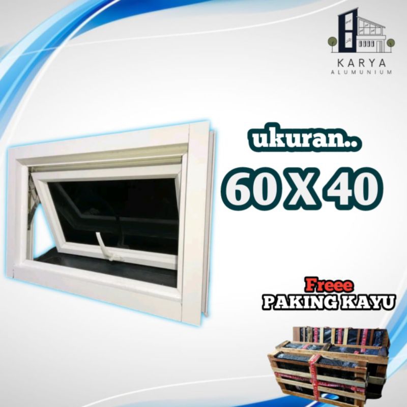 Jual jendela/bouvenli lubang angin aluminium/ ventilasi udara ukuran ...