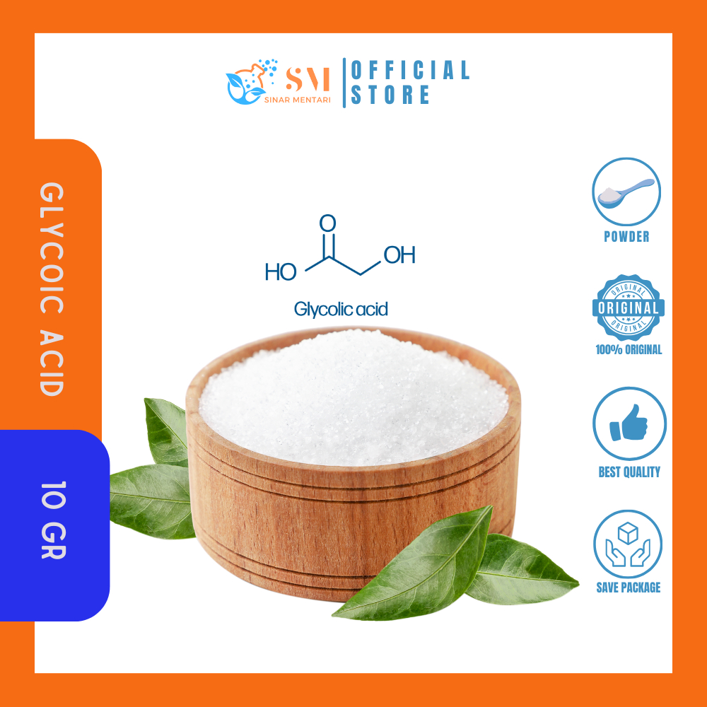 Jual SM Glycolic Acid / Glycolic Acid Powder / Glycolic Acid Bubuk ...