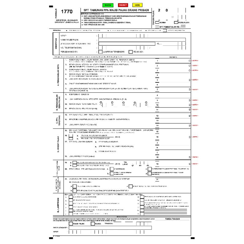 Jual lapor spt 1770 | Shopee Indonesia