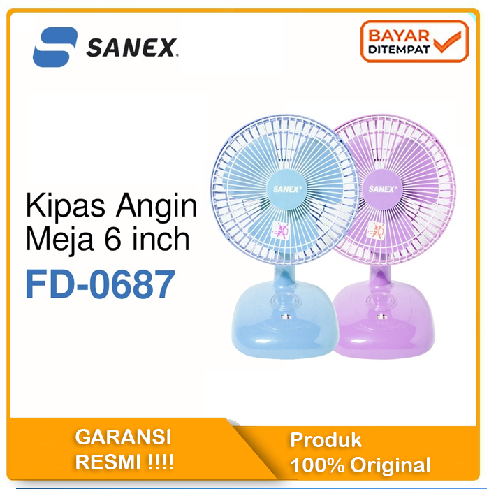 Jual Sanex Kipas Angin Meja FD-0687 6 Inch Kipas Kecil Kipas Meja Murah ...