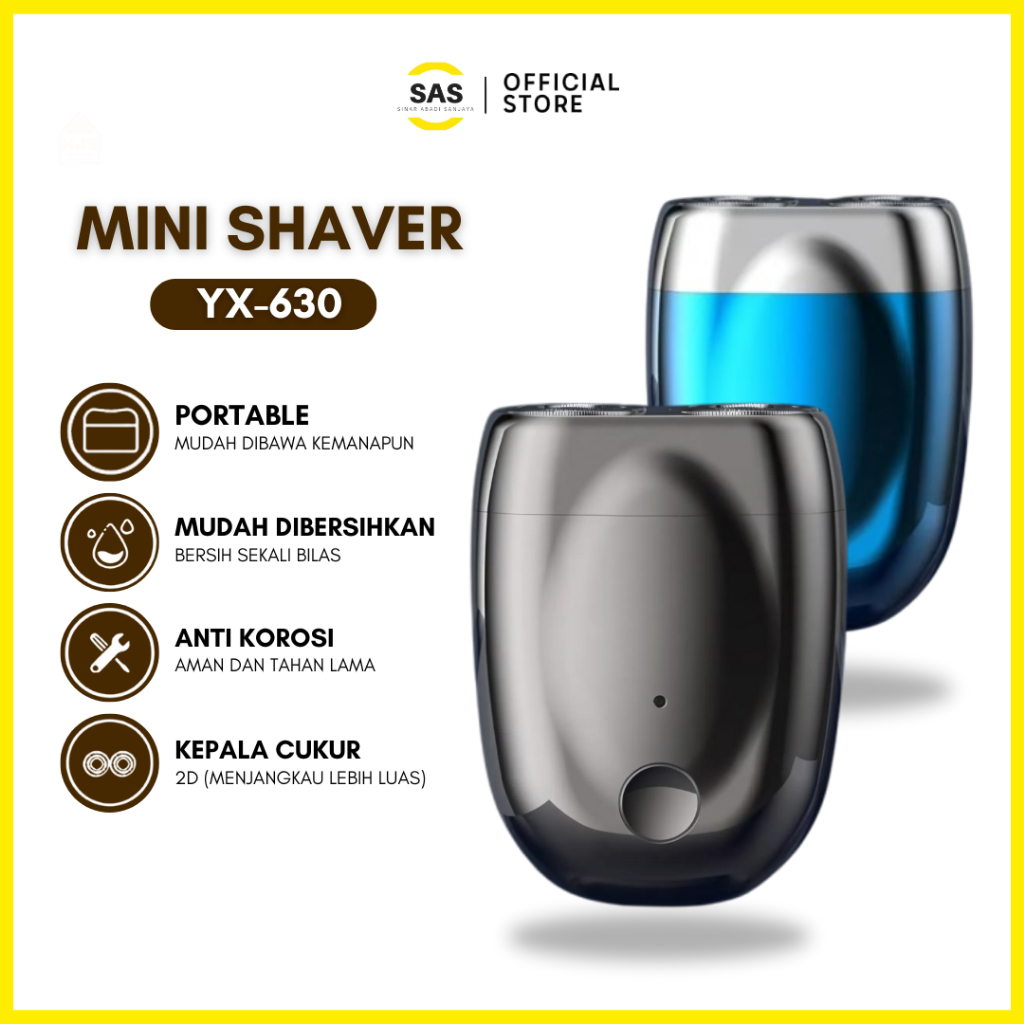 Jual [SAS] Mini Shaver Alat Cukur Jenggot Elektrik Waterproof Alat ...