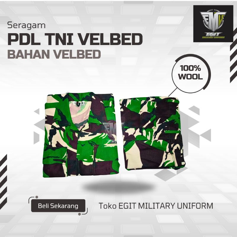 Jual PDL TNI VELBED KANCING, VELBET PURING SLETING | Shopee Indonesia