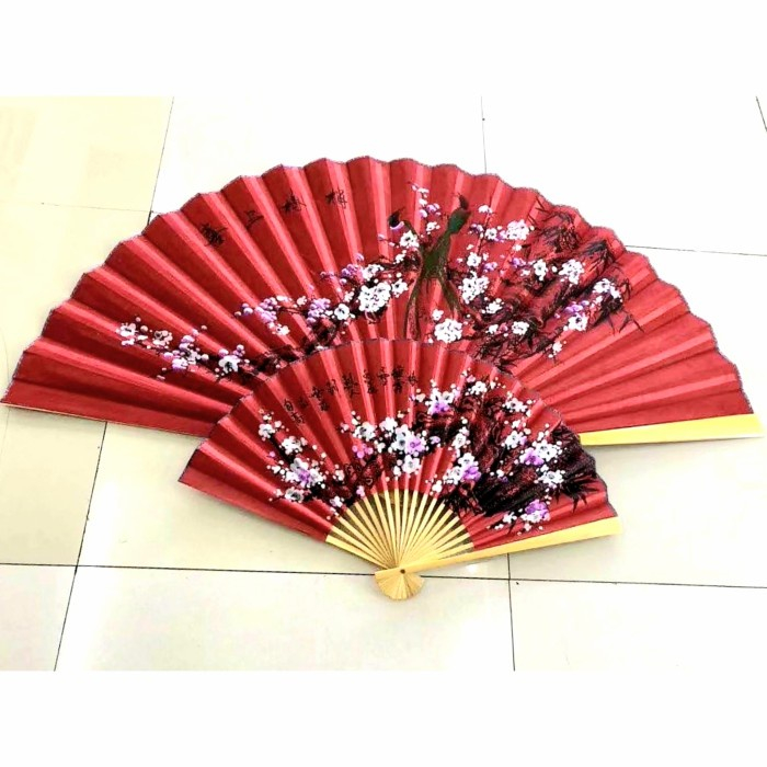 Jual Dekorasi Kipas Jumbo Merah Kipas Bunga Sakura Photo Props Dekor ...