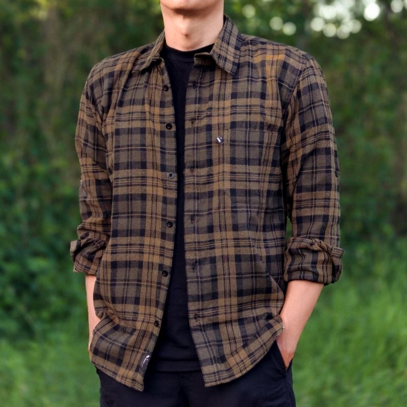 Jual Kemeja Flanel Outdoor Vuxor Vintage Color | Shopee Indonesia
