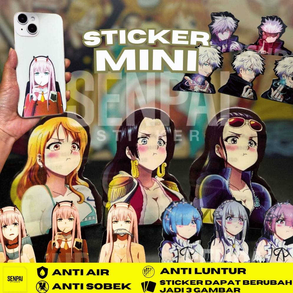 Jual Masih fresh MINI SENPAI STICKER Stiker Anime 3D KECIL TER MURAH ...