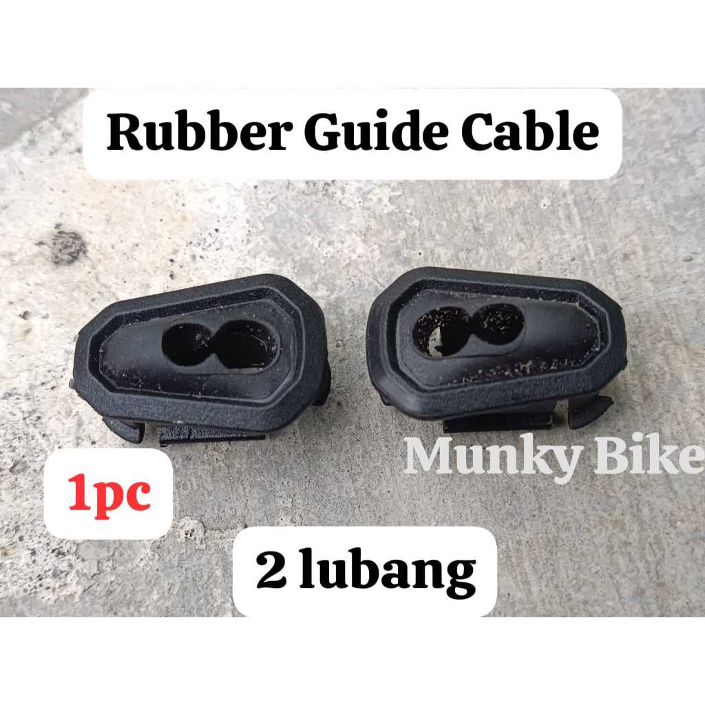 Jual Rubber Plastic Jalur 2 Lubang Inner Cable Tutup Guide Karet ...