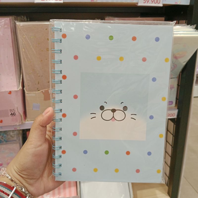 Jual Miniso Animal Faces Collection A5 Wire-bound Book (64 sheets ...