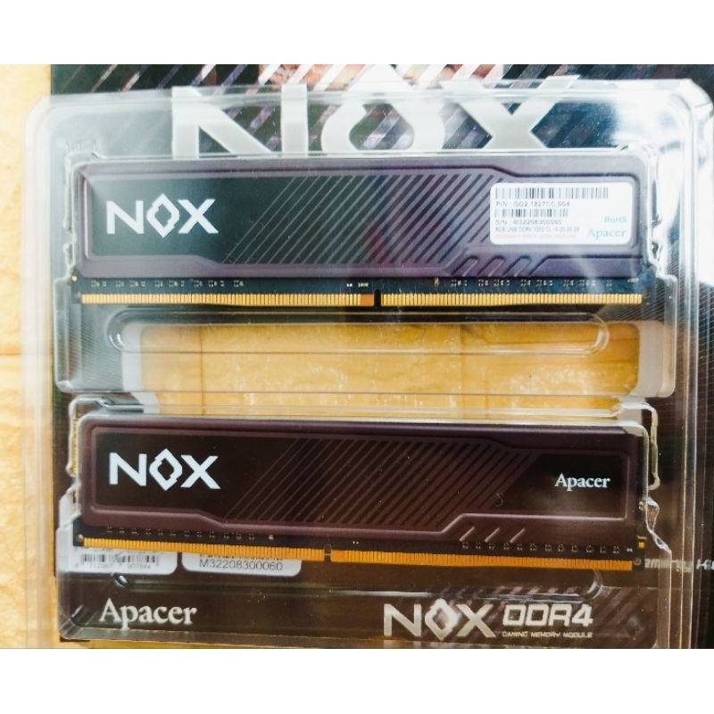 Jual RAM DDR4 APACER NOX 2 X 8GB 16GB 3200Mhz (bisa oc 3600Mhz) LIKE NEW | Shopee Indonesia
