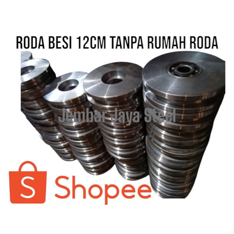 Jual Roda Pintu Super Jumbo Premium 12cm Tanpa Rumah Roda Ornamen Pagar ...