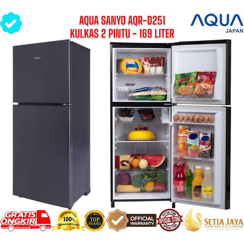 Jual AQUA Kulkas 2 Pintu ~ SANYO Kulkas 2 Pintu Low Watt ~ Kulkas 2 Pintu : Tipe = AQR-D251 ...