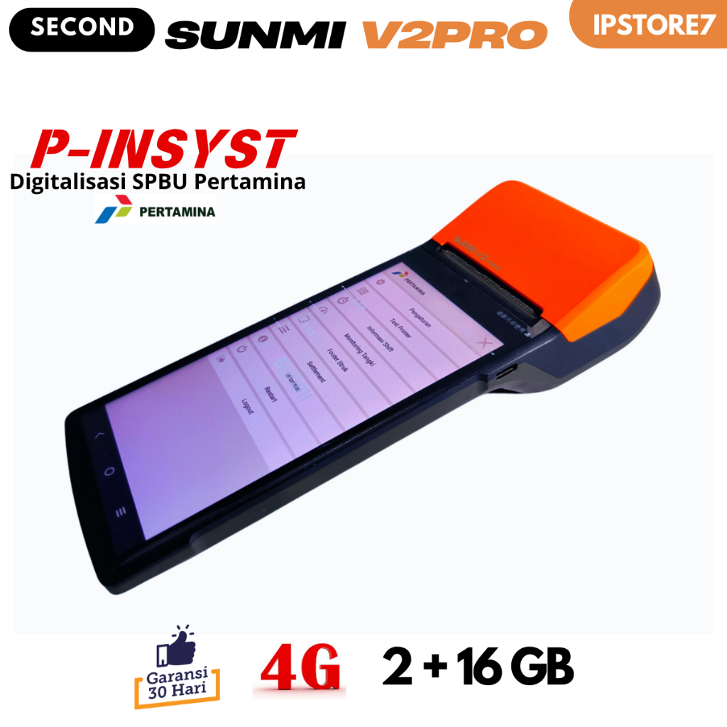 Jual Mobile EDC Android Portabel Sunmi V1S V2 V2S V2PRO RAM 2/16 SPBU ...