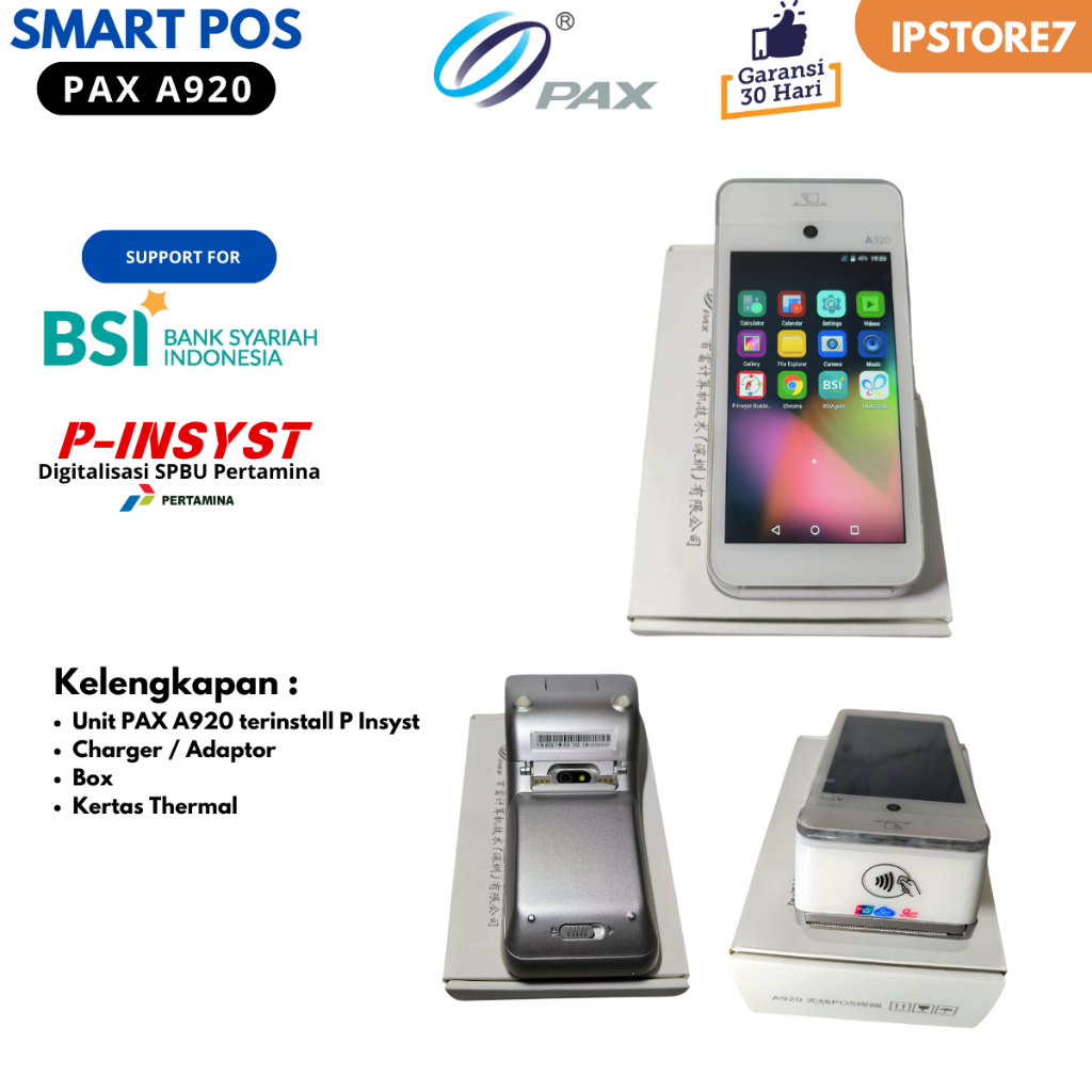 Jual Mesin kasir EDC android PAX A920 Digitalisasi SPBU / BSI Agent ...