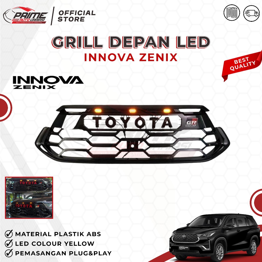 Jual GRILL LED INNOVA ZENIX ZENIX HYBRID G/V/Q GR STYLE 2023 LC MODEL ...