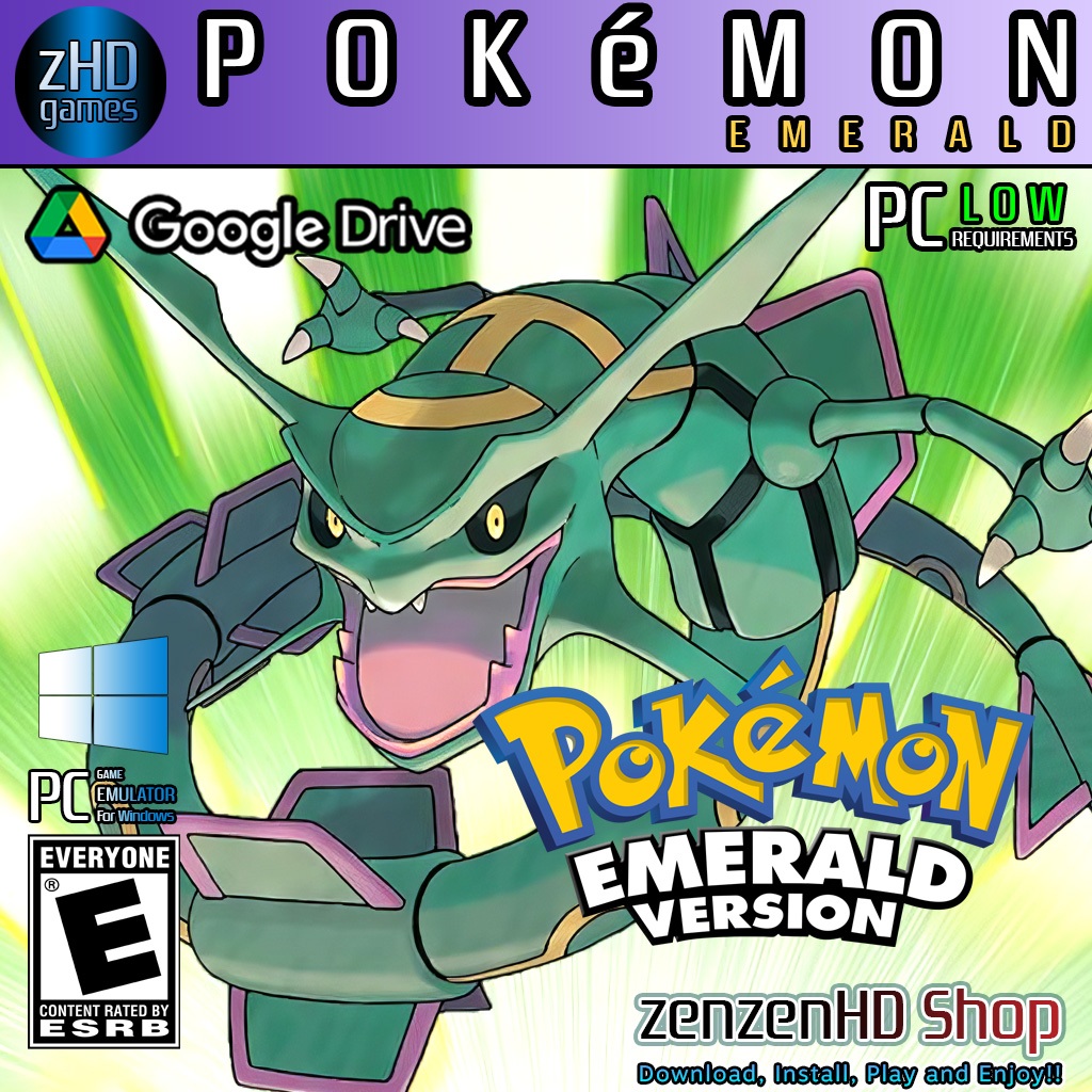 Jual POKEMON EMERALD | Pokemon Emerald Version PC Games Emulator ...