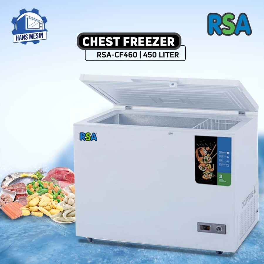 Jual CHEST FREEZER (RSA) CF-460 / CF 460 / CF460 / 460 LITER | Shopee ...