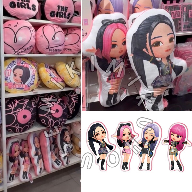 Jual MINISO BLACKPINK PLUSH DOLL BONEKA JENNIE LISA JISOO ROSE SITTING ...