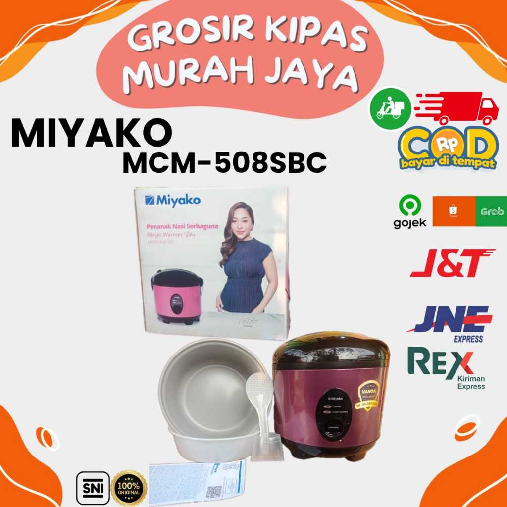 Jual Miyako Rice Cooker / Magic Com Miyako MCM 508 SBC - 1,8 Liter ...