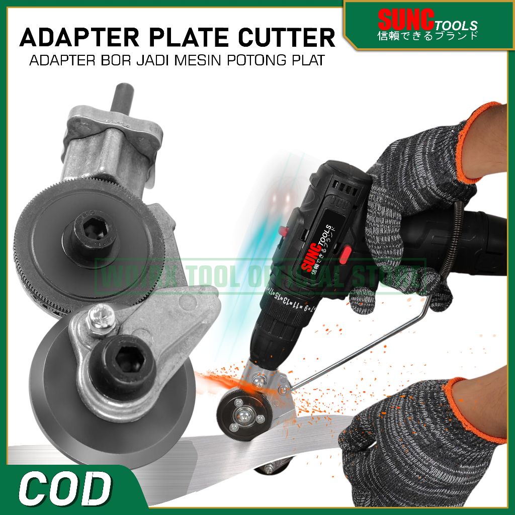 Jual SUNC TOOLS Adaptor Bor Pemotong Seng - Alat Adapter Drill Plate ...
