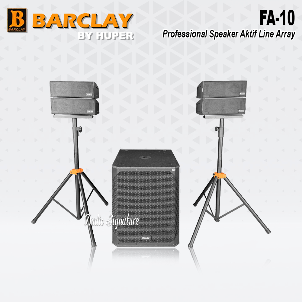 Jual Paket Speaker Aktif Line Array BARCLAY FA 10 | FA10 + Subwoofer 18 ...