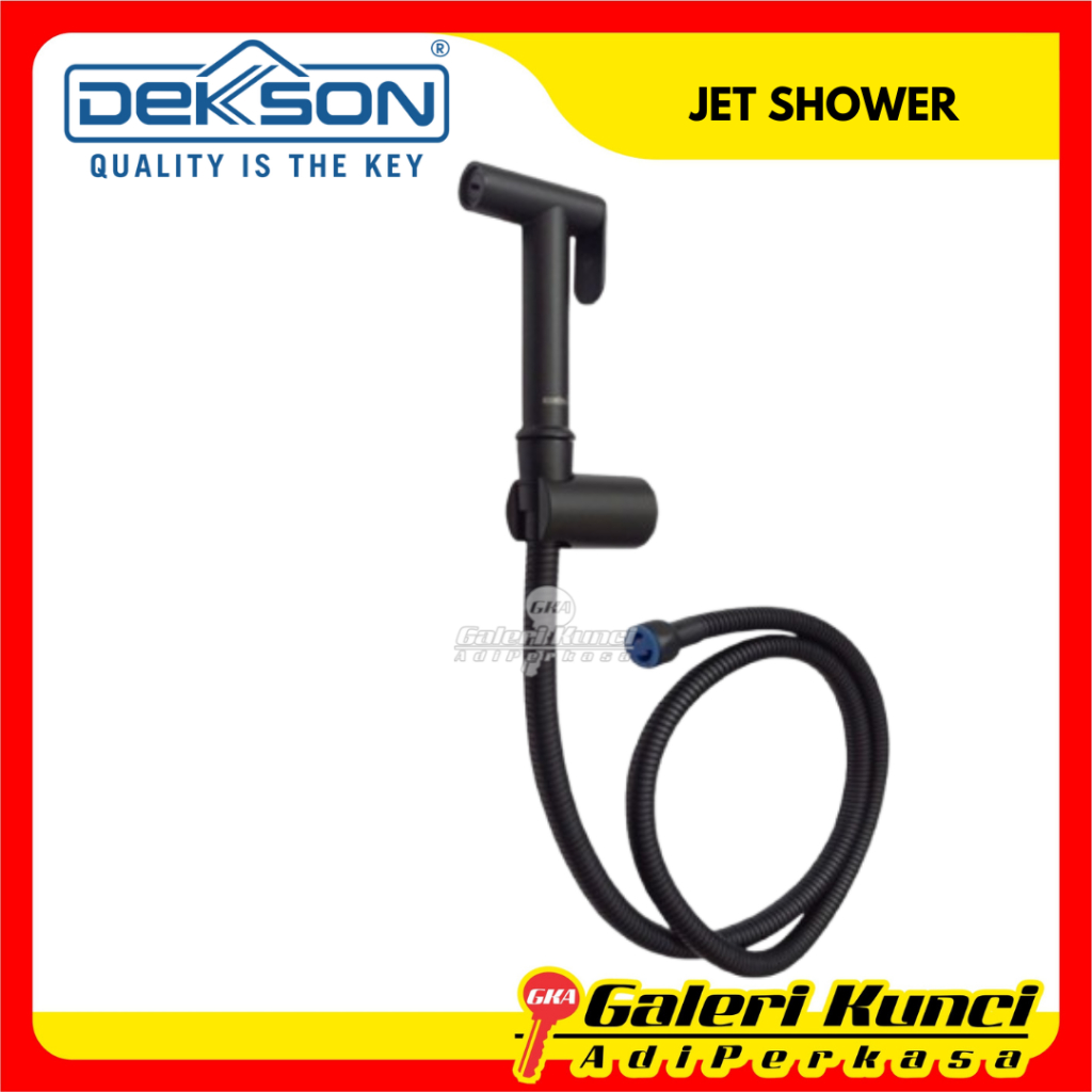 Jual JET SHOWER SET DEKKSON JSS 8280 MATT BK Complete Hose 120 Cm Keran ...