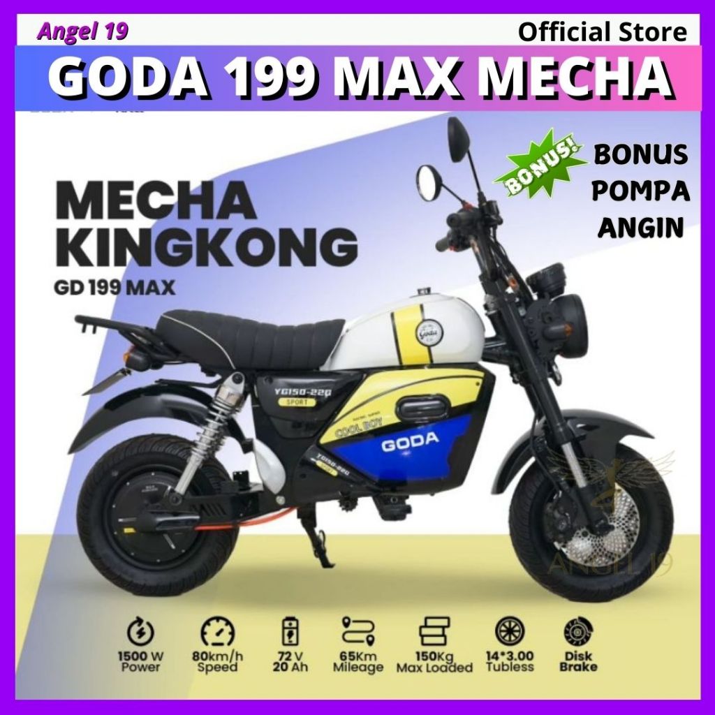 Jual SEPEDA LISTRIK GODA 199 MAX-C RRQ - GODA 199 MAX MECHA KINGKONG ...