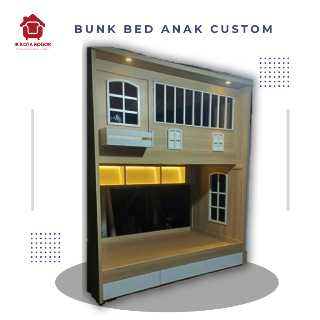 Jual Bunk Bed Anak Custom Minimalis (DP) | Shopee Indonesia