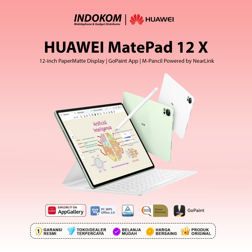 Jual HUAWEI MatePad 12 X Tablet | PC-level WPS Office | PaperMatte ...