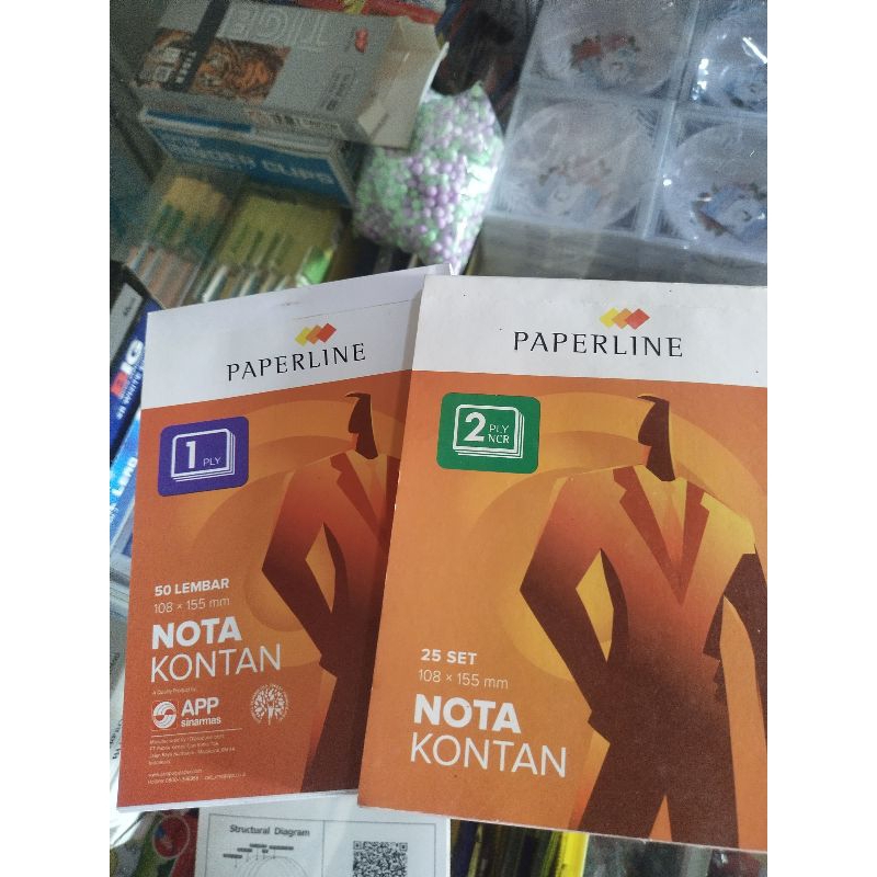 Jual Nota Kontan 1 ply dan 2 ply Paperline / Nota Kontan 1 rangkap dan ...