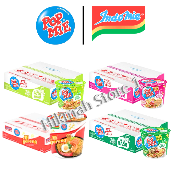 Jual Pop Mie Mini Aneka Rasa Mie Instan Cup 30G 1 Dus Isi 12 Pcs ...