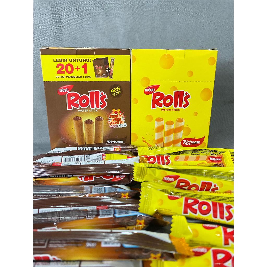 Jual NABATI ROLLS WAFER STICK DUA VARIAN RECHEESE & RICHOCO | Shopee Indonesia