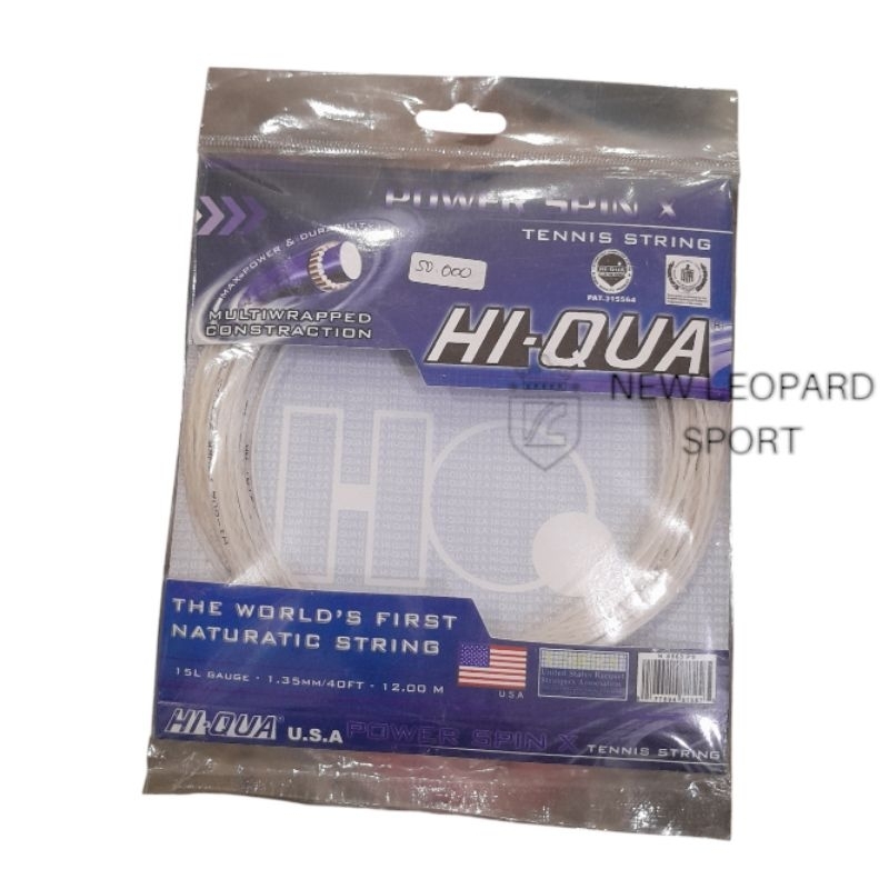 Jual Senar Tenis Hi-Qua Power Spin X 15 Gauge 1.35 mm / Senar Tenis HQ ...