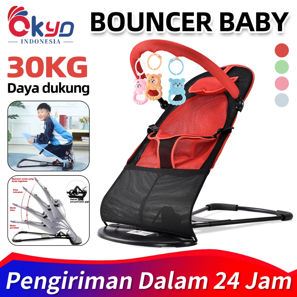 Jual Ayunan Bayi Foldable 3~18month Baby Balance Chair Rocker Bouncer Chair/Kursi Ayunan /Ayunan ...