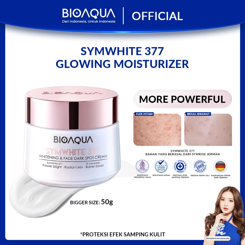Jual BIOAQUA SymWhite 377 Whitening & Fade Dark Spot Cream 50g | Shopee Indonesia